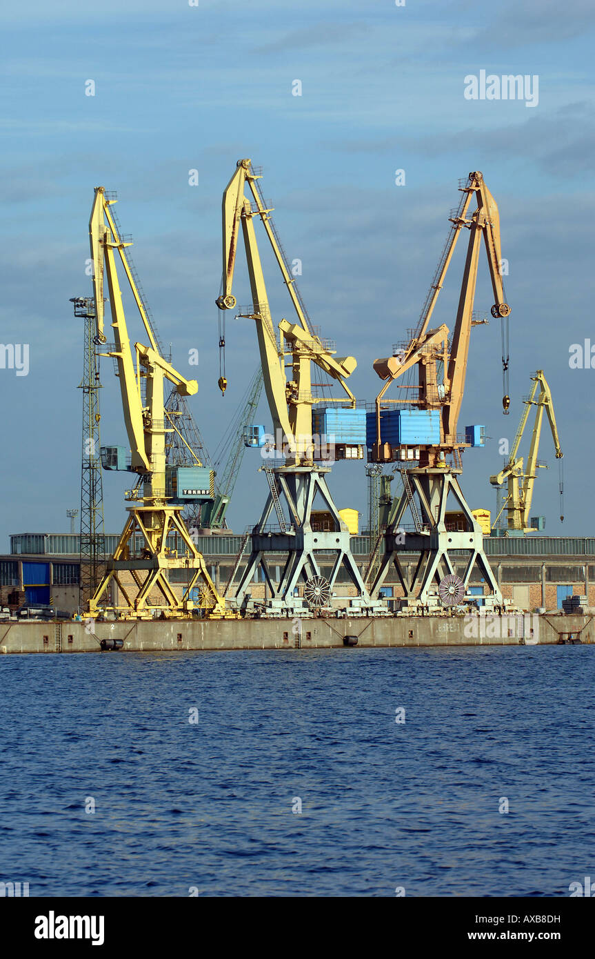 The harbour in Rostock, Germany Stock Photo - Alamy