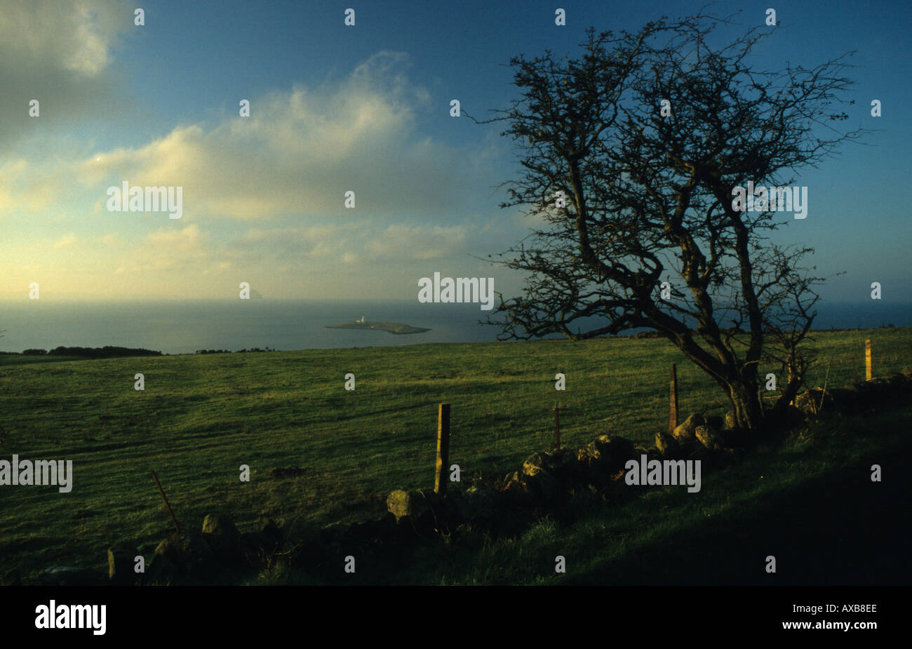 Pladda Island lighthouse from the Isle of Arran Stock Photo - Alamy