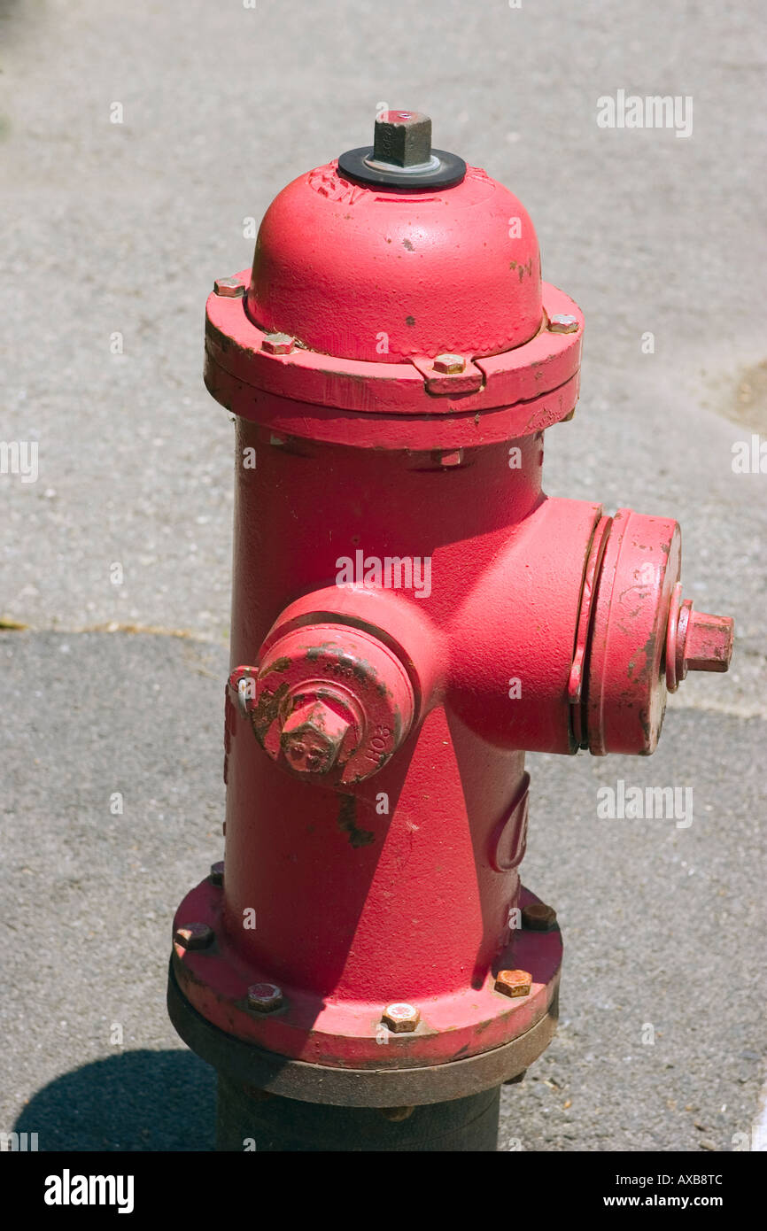 red fire hydrant Stock Photo - Alamy