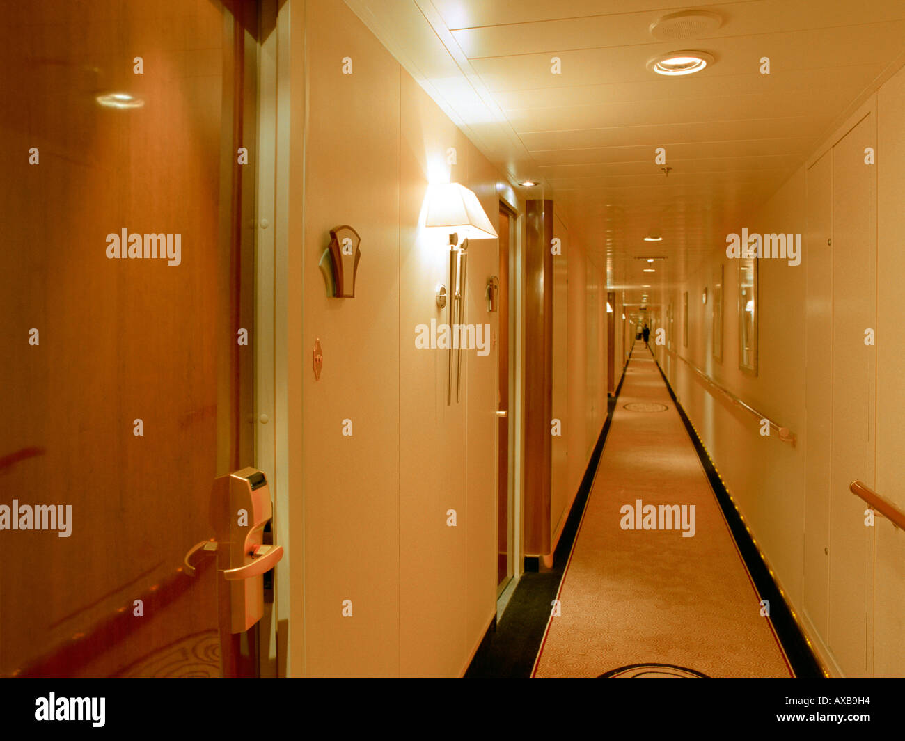 Ship interior cabins corridor hi-res stock photography and images - Alamy
