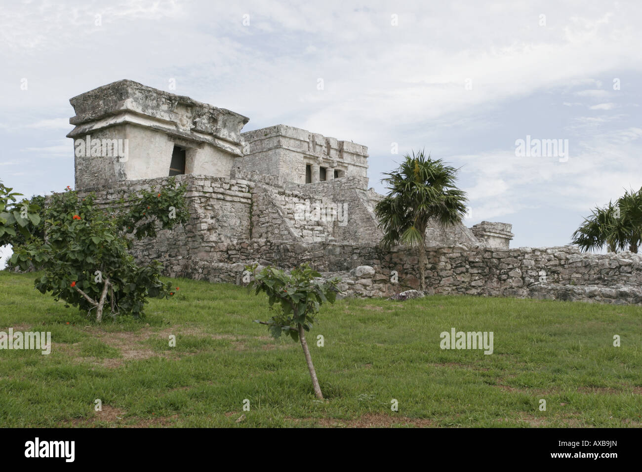 Temple Tulum Yucatan Mexico Stock Photo - Alamy
