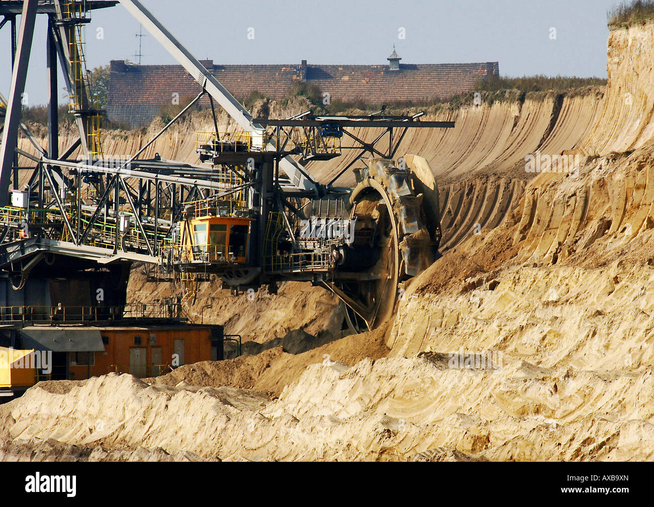 Brown coal strip mining in Horno, Germany Stock Photo - Alamy