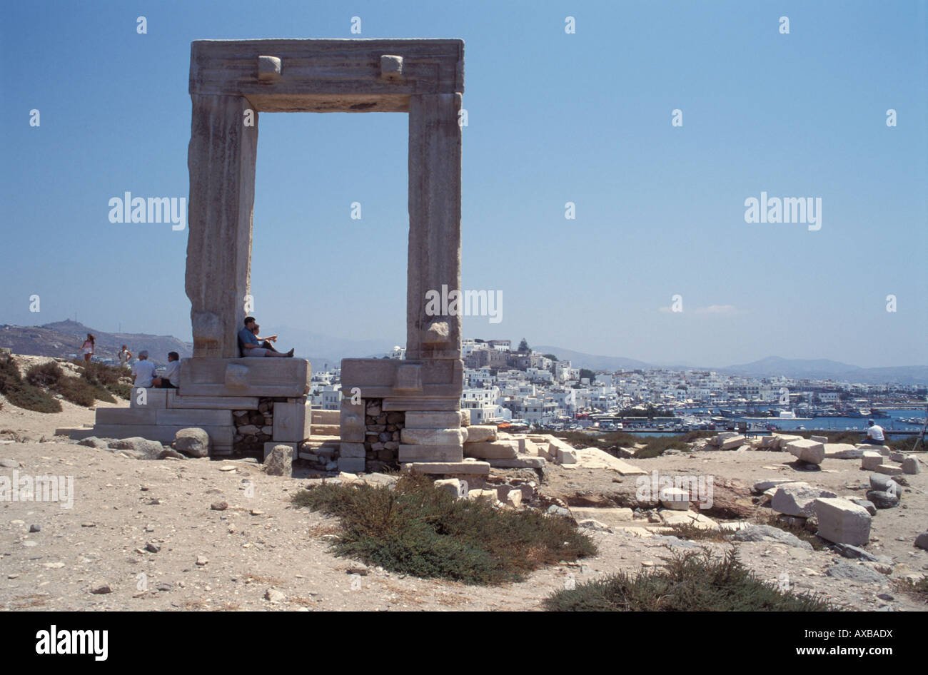 Apollo Temple, Naxos Island, Cyclades Islands, Greece Stock Photo - Alamy
