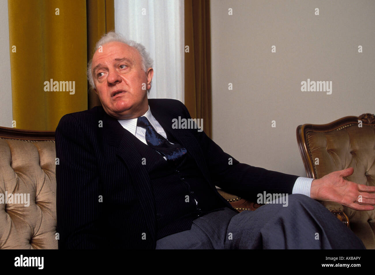 Eduard Shevardnadze, Georgian politician, who became the president of ...