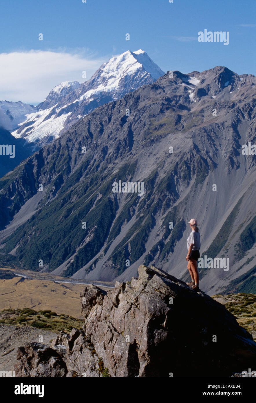 Viewpoint, Mount Cook, south island, new zealand Stock Photo - Alamy