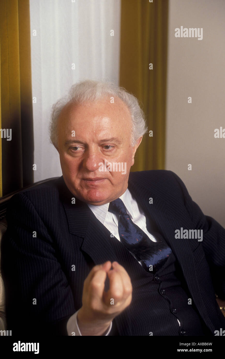 Eduard Shevardnadze, Georgian politician, who became the president of ...