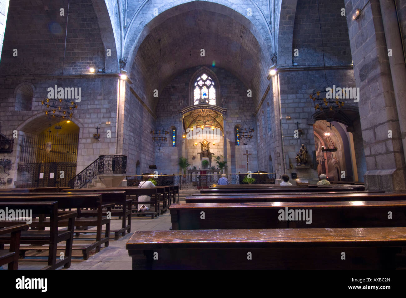 Parraquia Mayor de Santa Anna Barcelona Catalunya Spain Stock Photo - Alamy