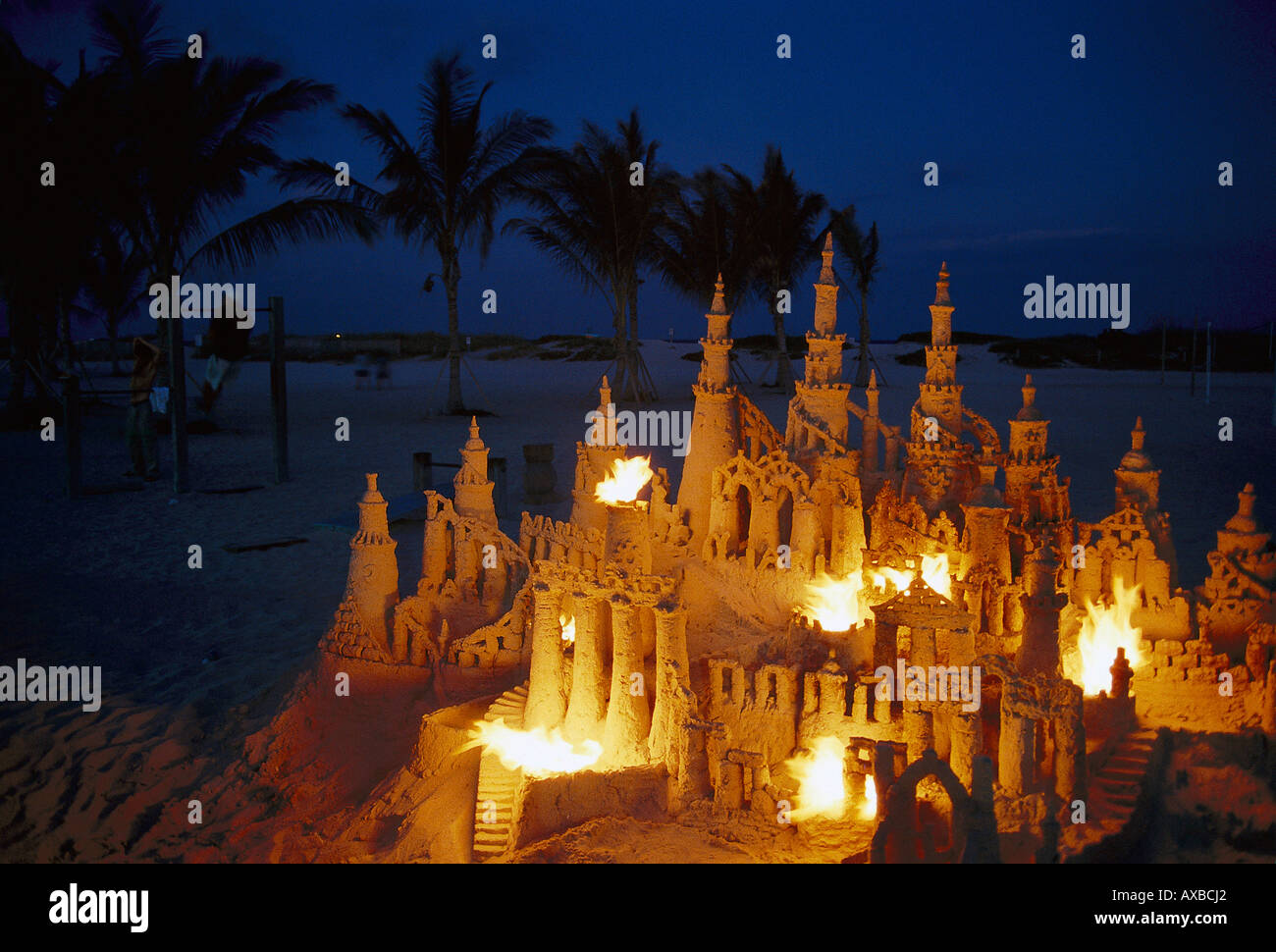 Sand Castle, Miami Beach, Florida USA Stock Photo - Alamy