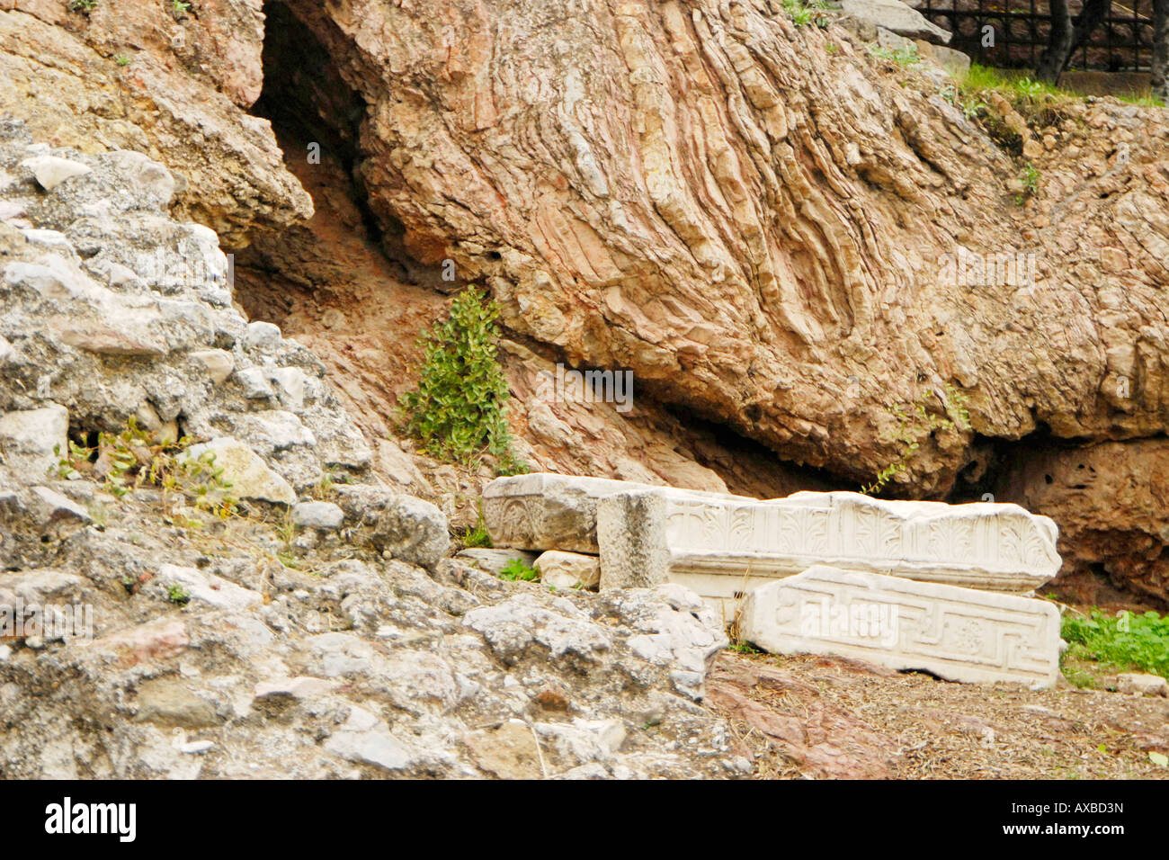 Acropolis hillside, Athens Greece Stock Photo - Alamy