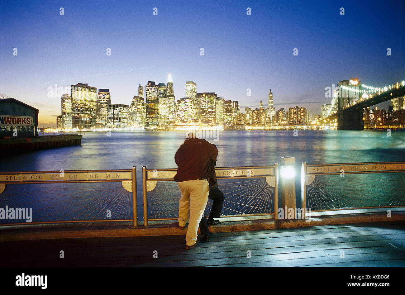 Person standing on a bridge hi-res stock photography and images - Alamy