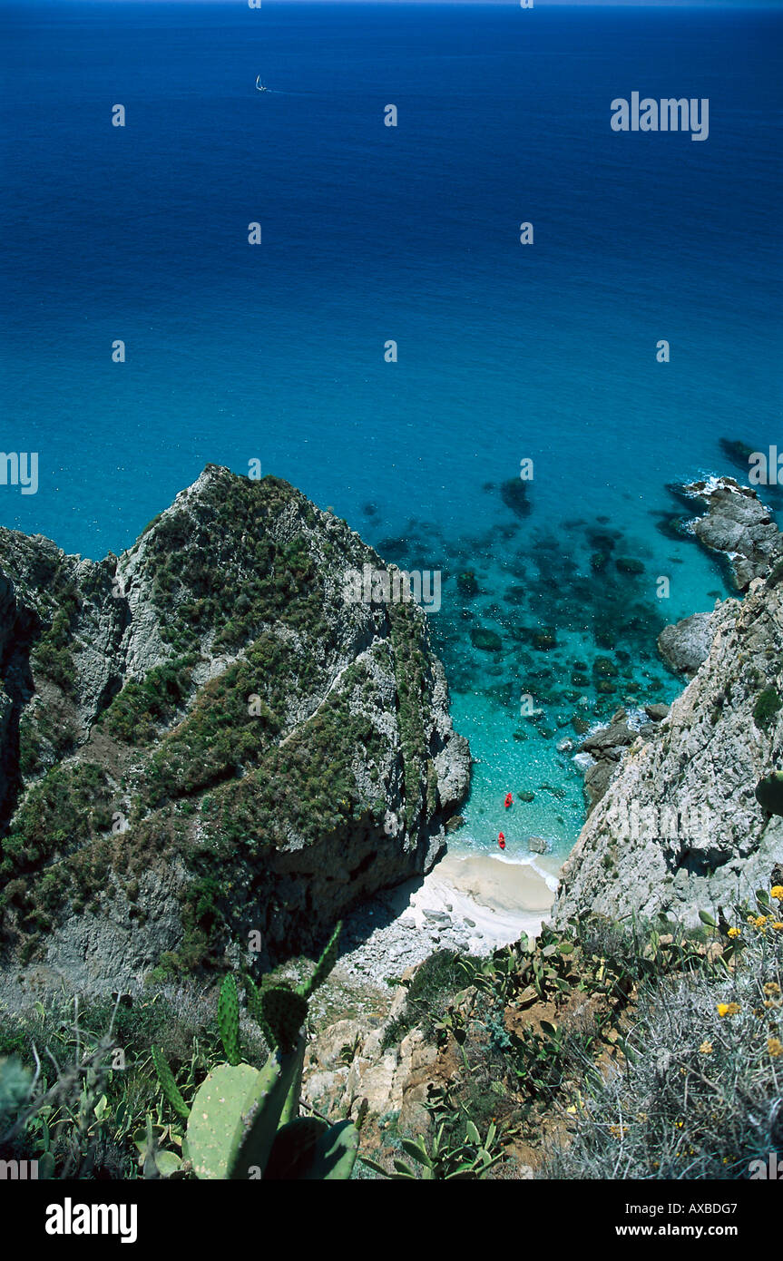 Capo Vaticano, Beach from Tropea Calabria, Italy Stock Photo - Alamy