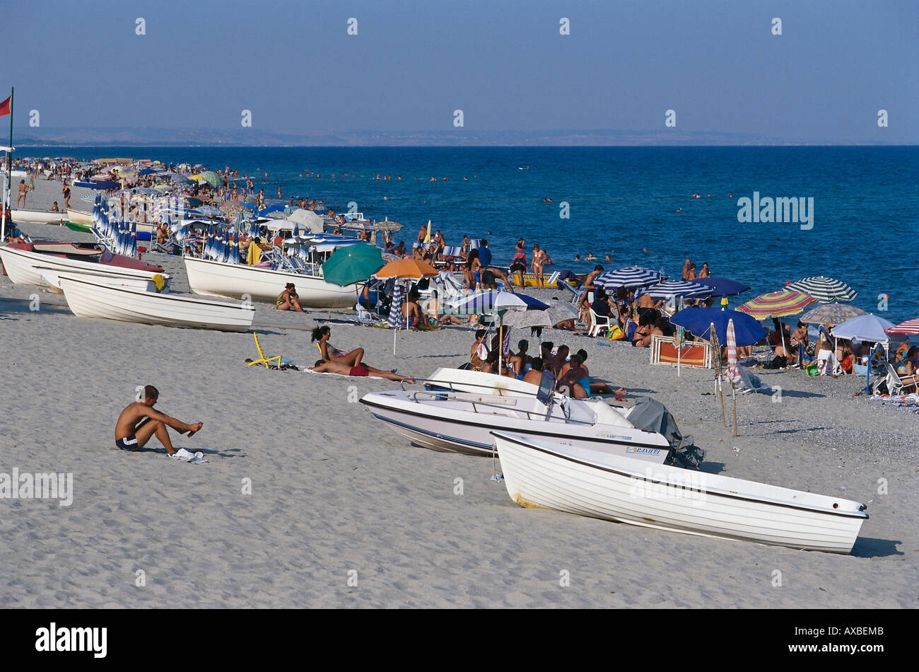 Beachlife, Simeri, near Catanzaro, Calabria Italy Stock Photo - Alamy