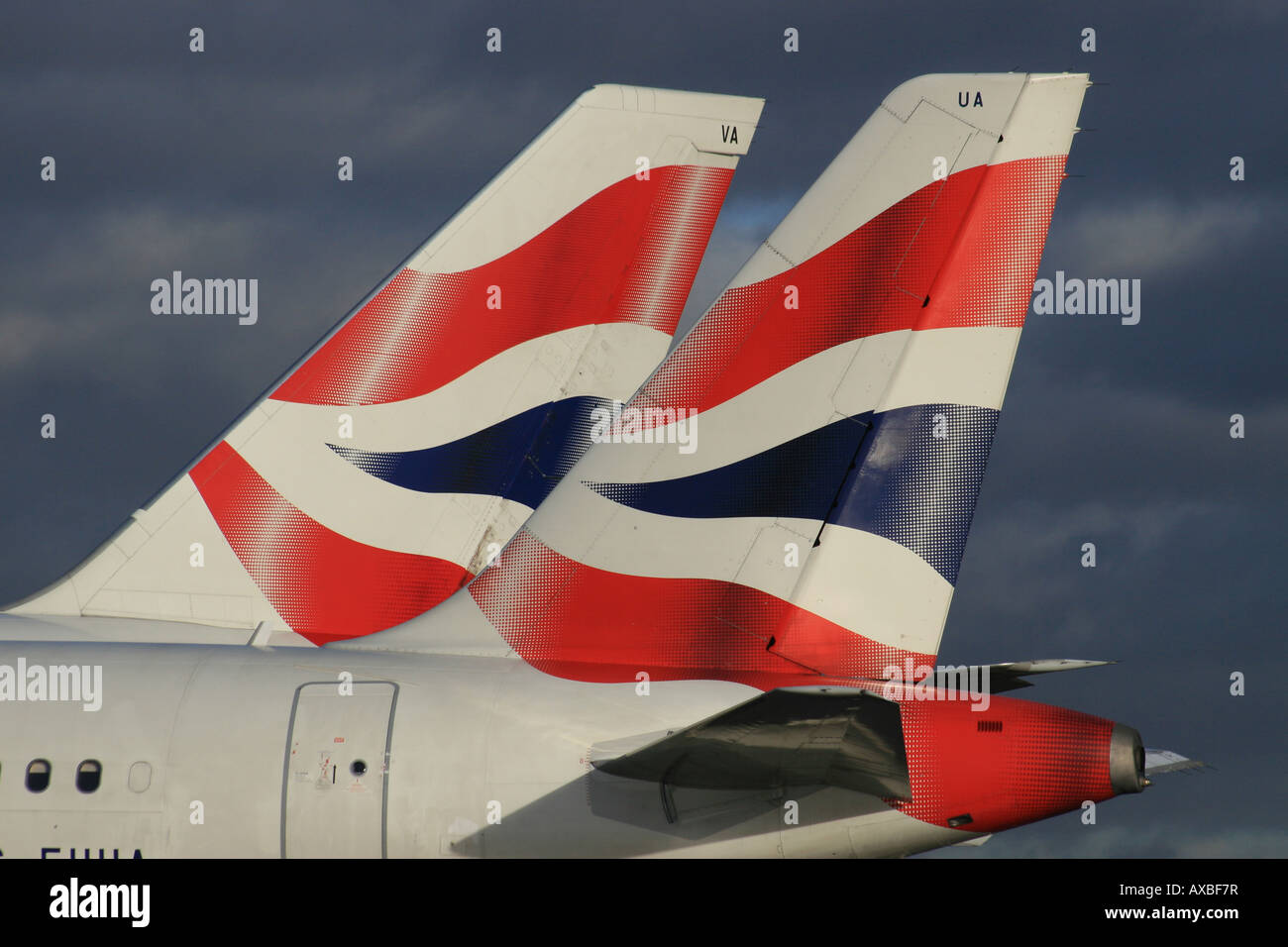 BRITISH AIRWAYS TAILS Stock Photo - Alamy