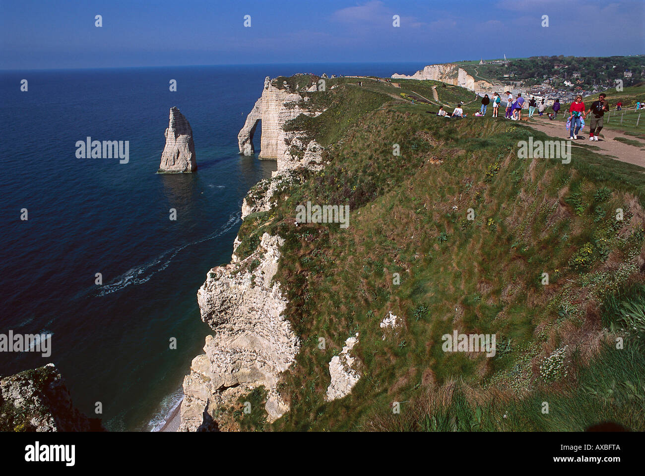 Chalk cliff, Etretat Normandy, France Stock Photo - Alamy