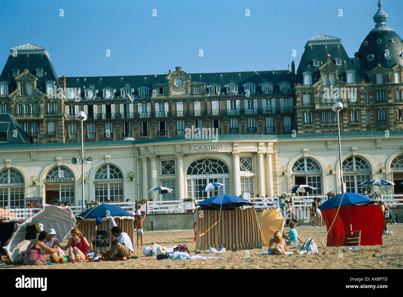Beach and Casino, Houlgate, Cote Fleurie Normandy, France Stock Photo ...