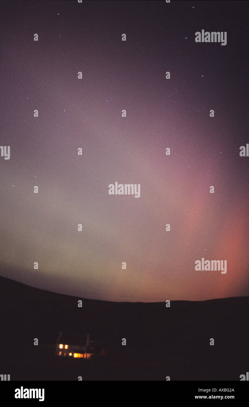 Aurora Borealis display of 24 25 March 1991 seen south of Edinburgh ...