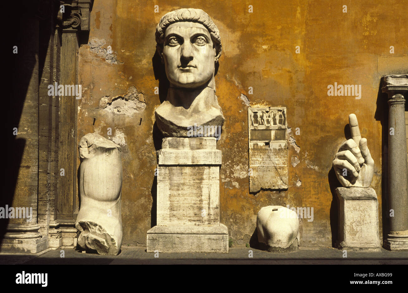 Carved Figures at the Capitoline Museum Rome Italy Stock Photo - Alamy