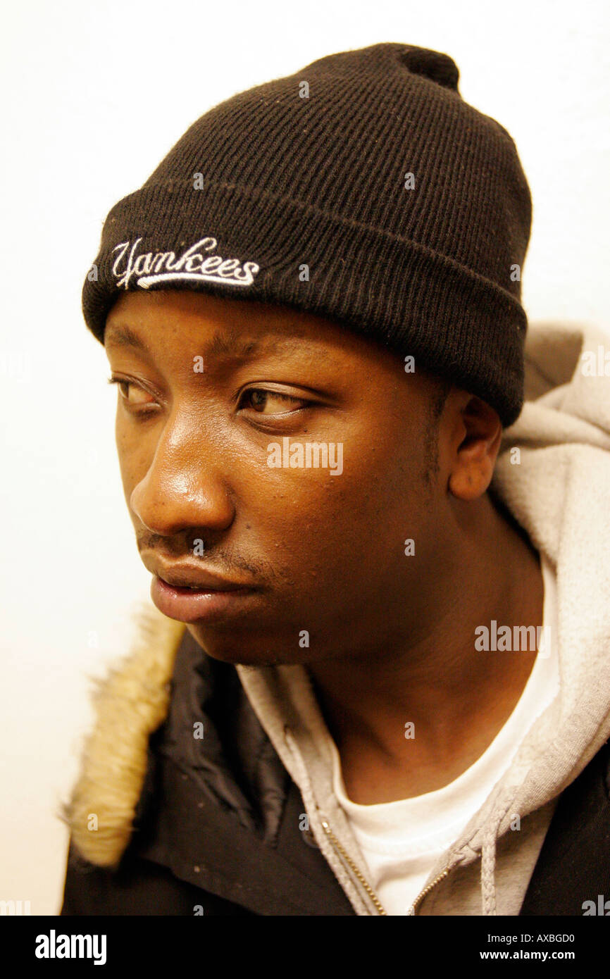 UNITED KINGOM LONDON PORTRAIT OF AYOUNG BLACK ZIMBABWEAN MAN Stock ...