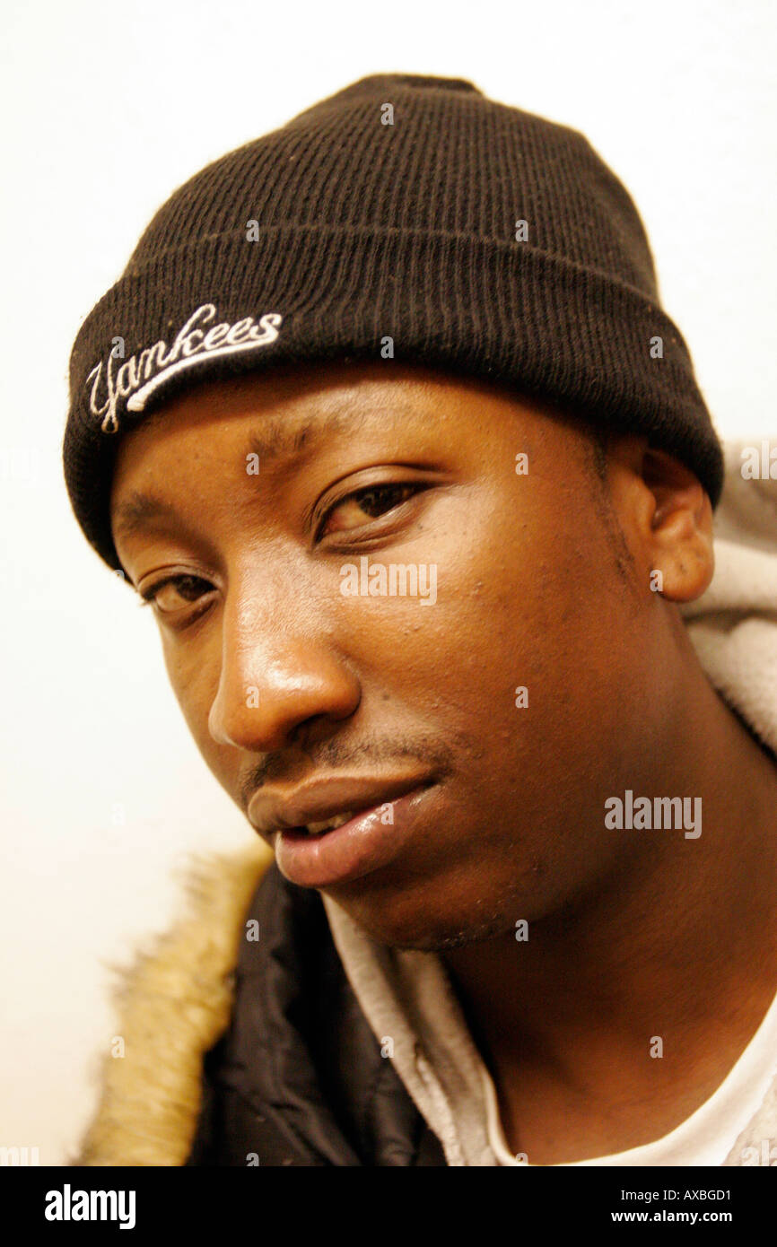 UNITED KINGOM LONDON PORTRAIT OF AYOUNG BLACK ZIMBABWEAN MAN Stock ...