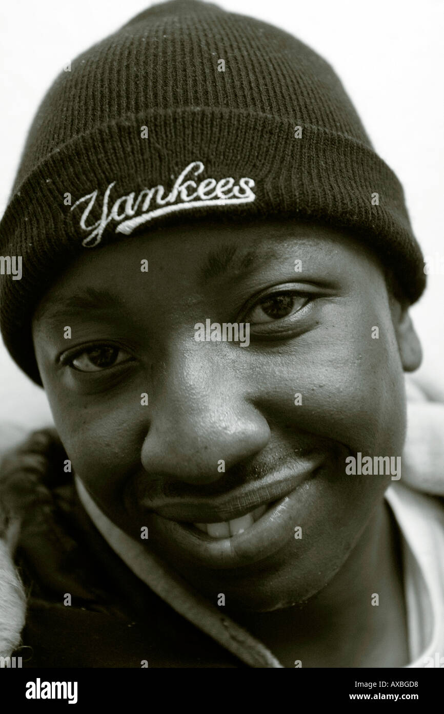 UNITED KINGOM LONDON PORTRAIT OF AYOUNG BLACK ZIMBABWEAN MAN Stock ...