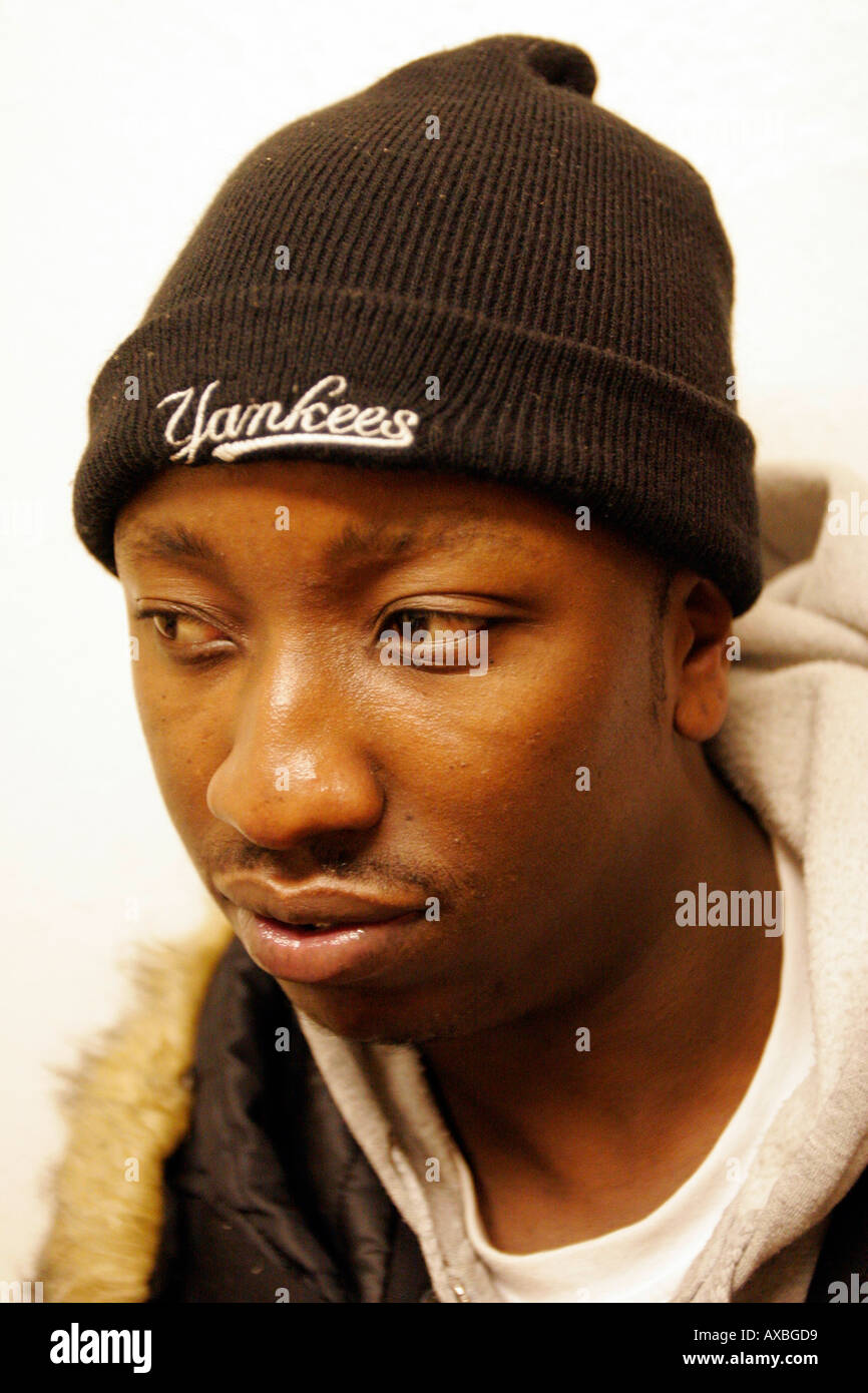 UNITED KINGOM LONDON PORTRAIT OF AYOUNG BLACK ZIMBABWEAN MAN Stock ...