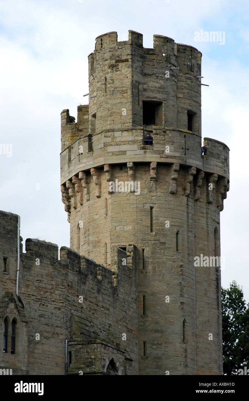 Warwick castle Tower Stock Photo - Alamy