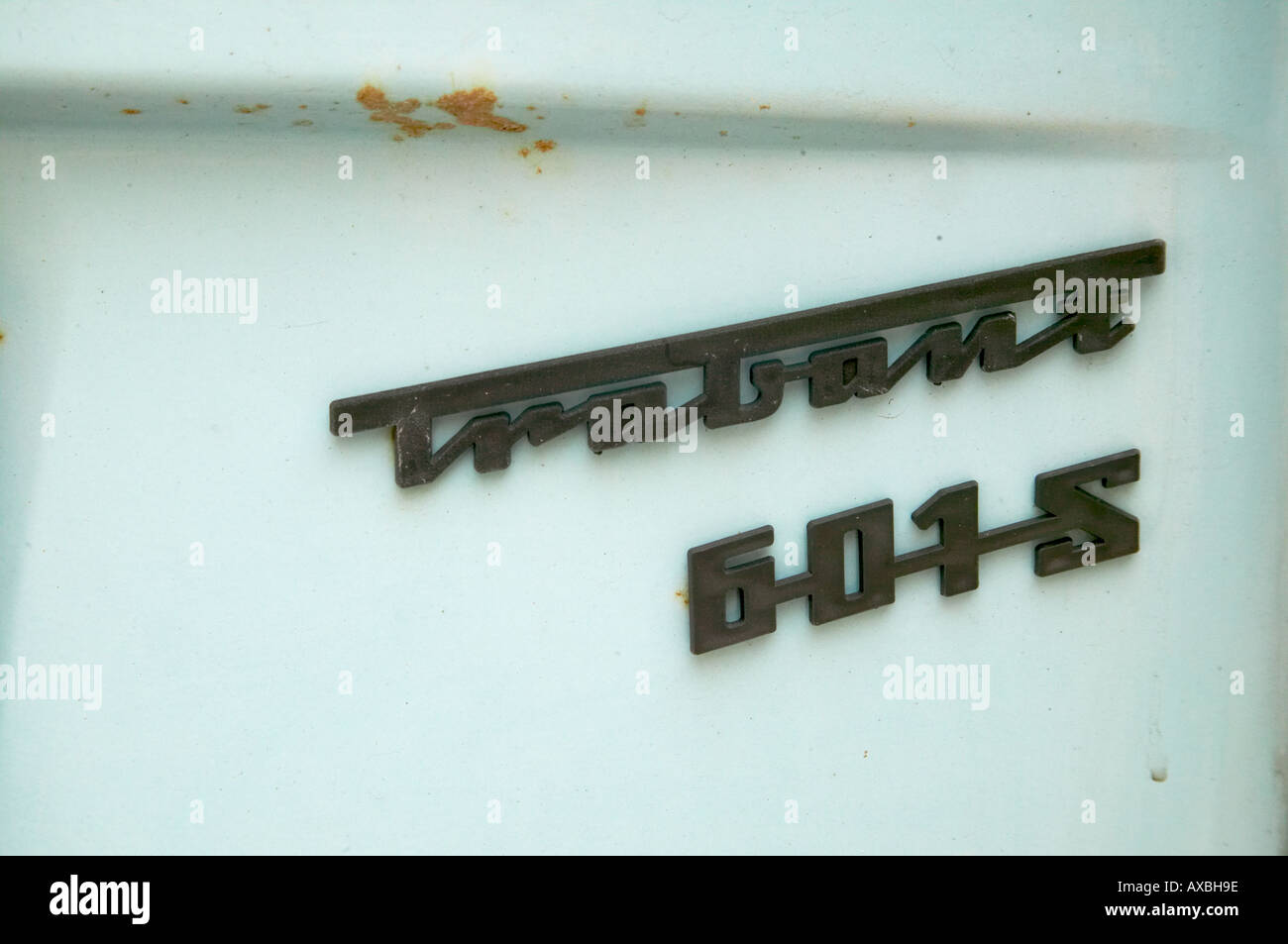 Trabant logo on back of car Stock Photo - Alamy