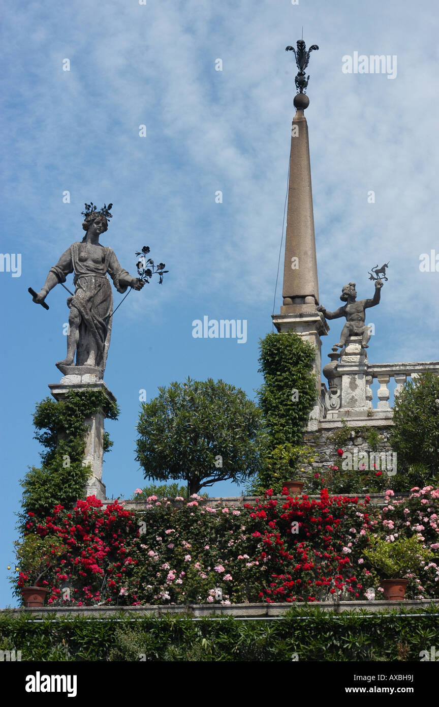 Garden in Isola Bella - Maggiore lake - Piemonte North Italy Stock ...