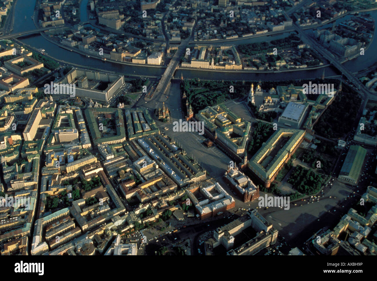 Kremlin Aerial view of Moscow Russia Stock Photo - Alamy