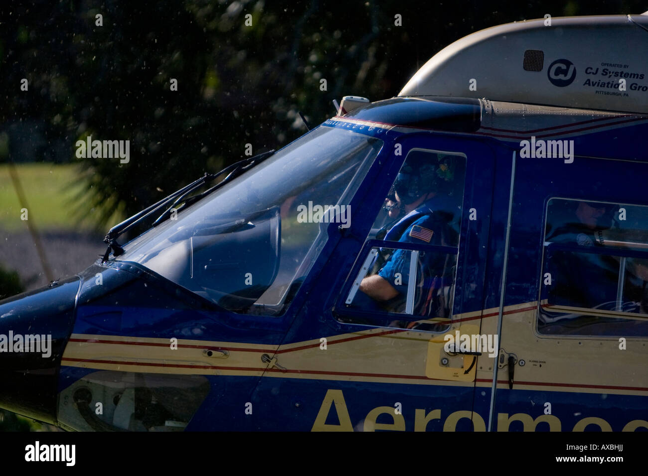 AeroMed Life Flight Emergency Medical Helicopter Stock Photo - Alamy