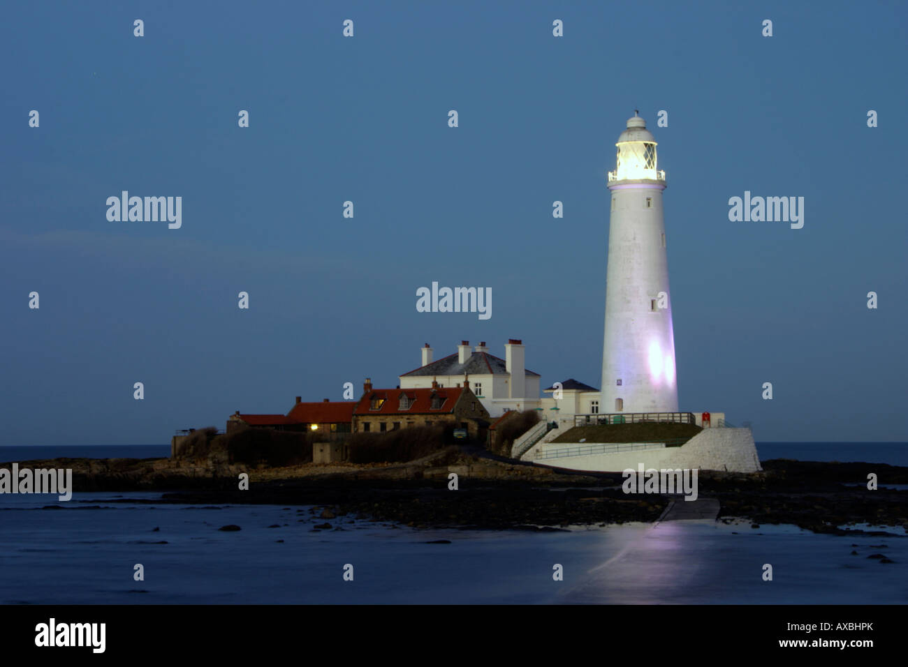 st marys lighthouse, whitley bay Stock Photo - Alamy
