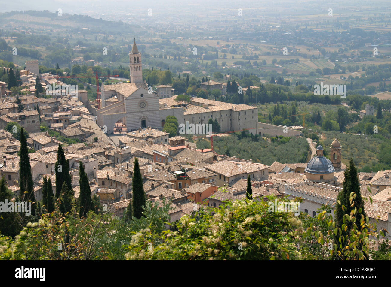 view from rocca maggiore castle Assisi umbria Stock Photo - Alamy