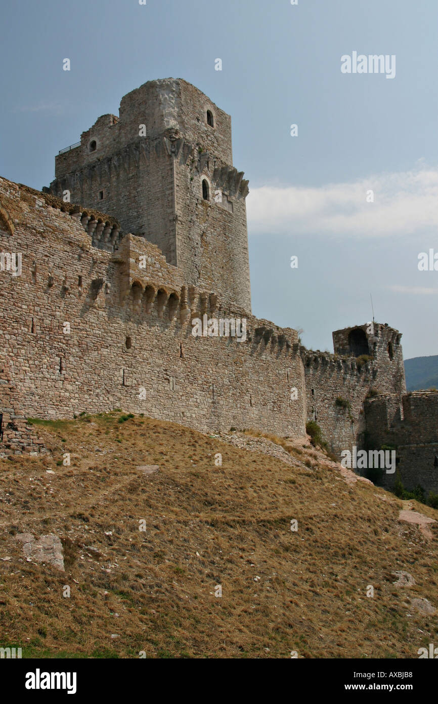 rocca maggiore castle Assisi umbria italy italian Stock Photo - Alamy