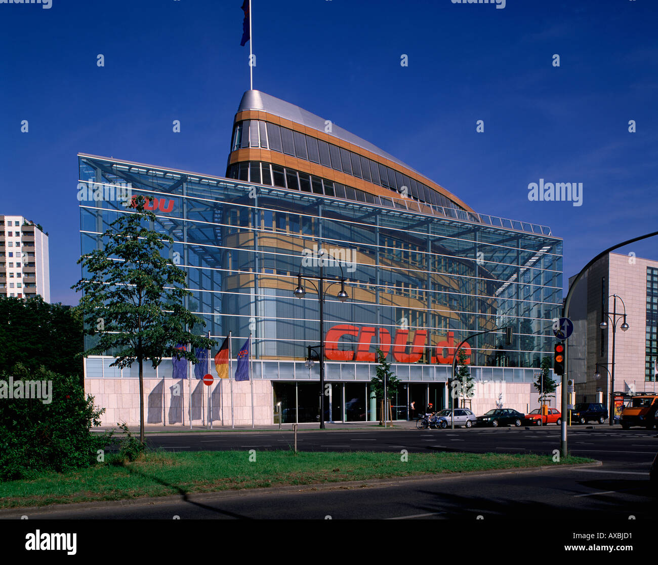 Berlin CDU party headquarter in Tiergarten modern architecture Stock ...
