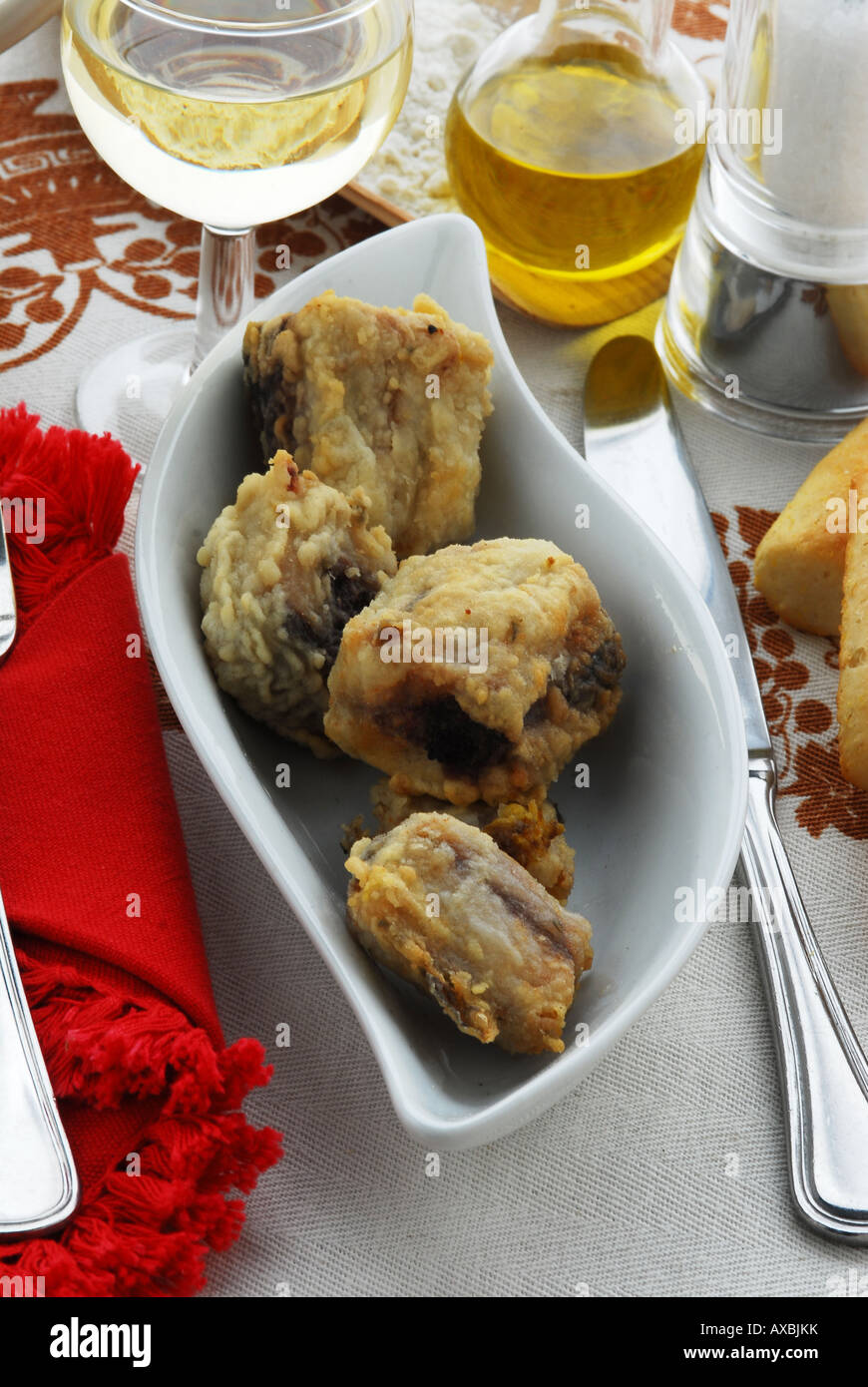 Fried eels - Bisata frita - Veneto - Italian kitchen Stock Photo - Alamy