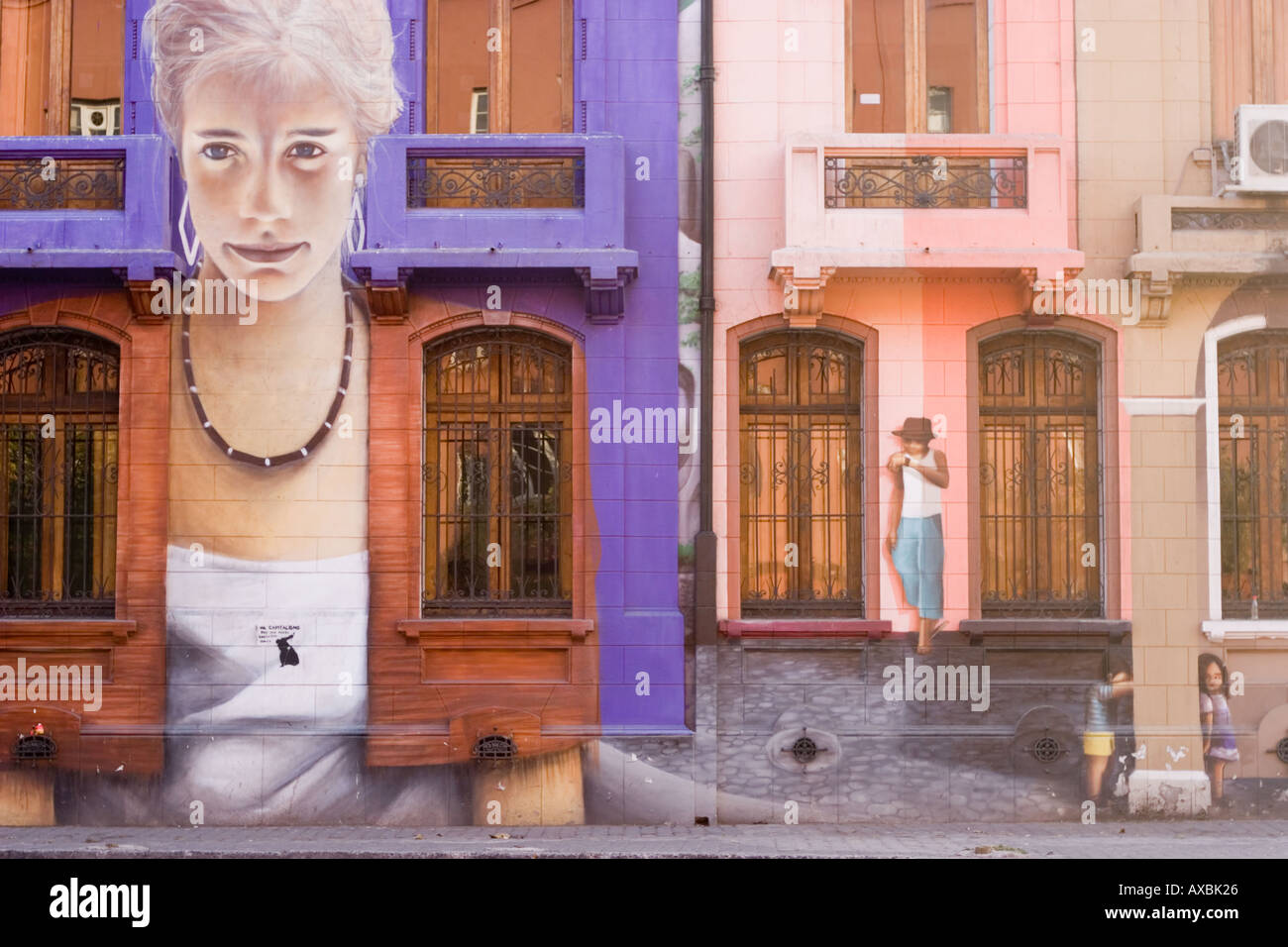 Strikingly painted house Stock Photo - Alamy