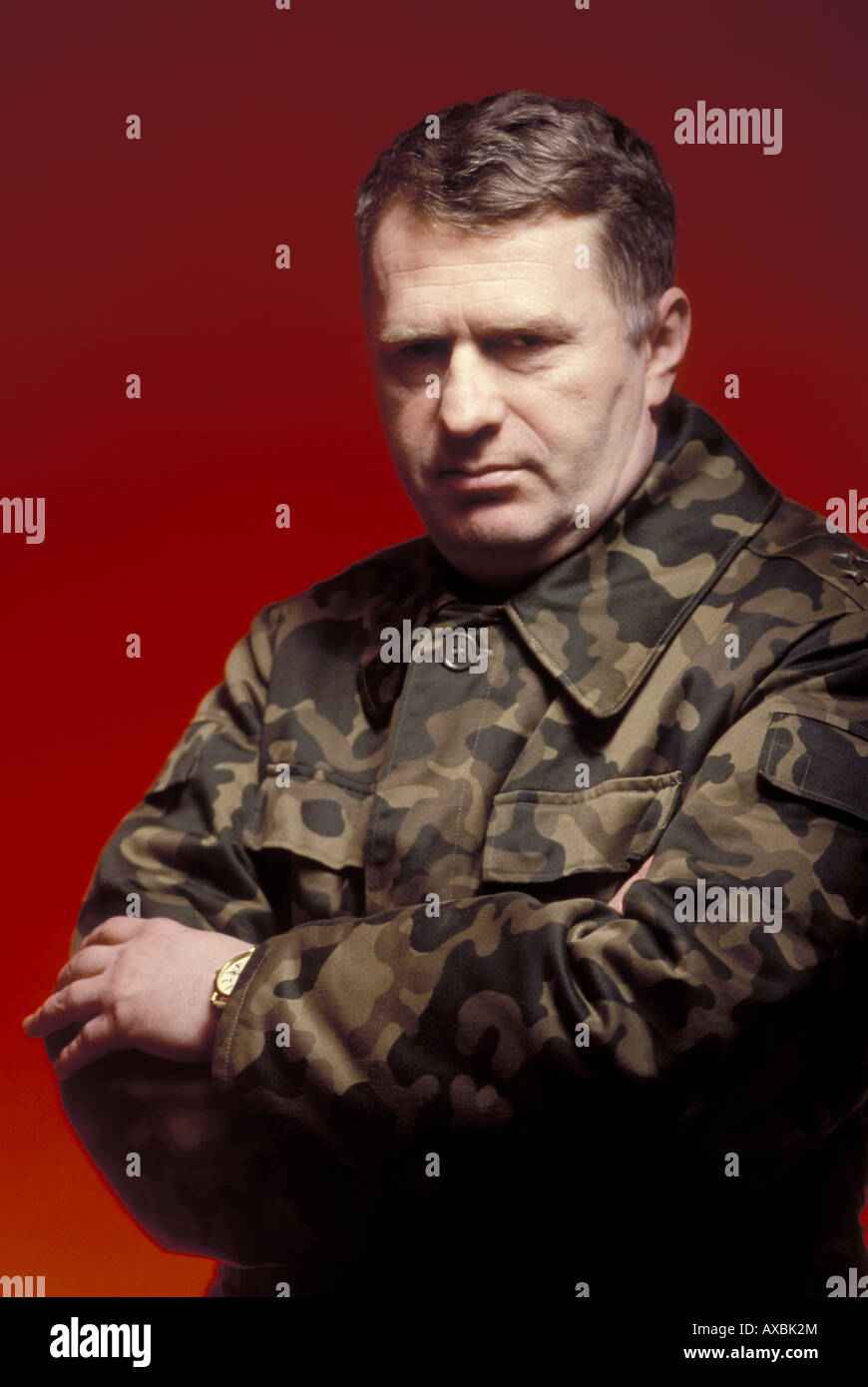 Vladimir Zhirinovsky, Russian politician, studio portrait, Moscow ...