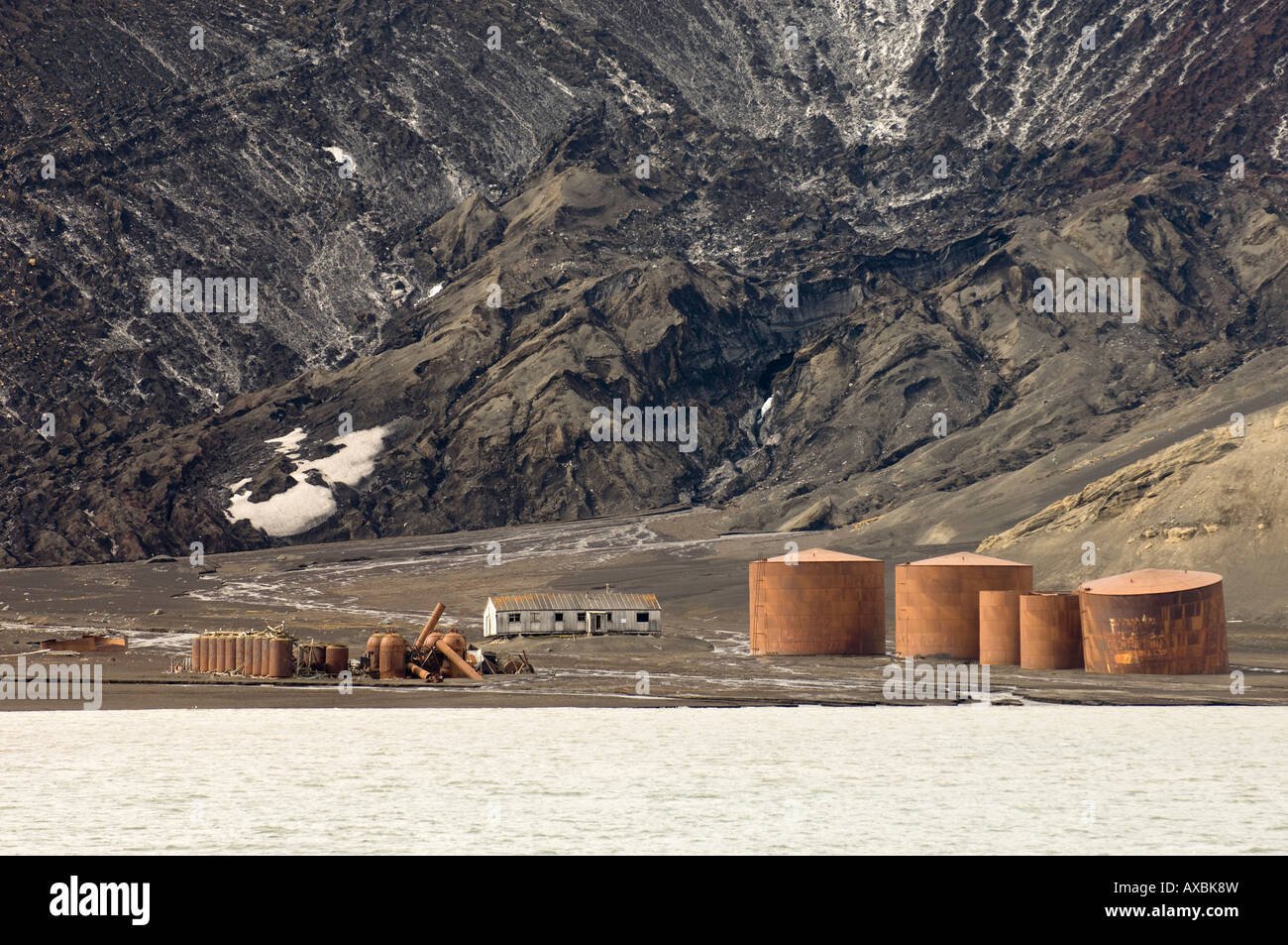 Antarctica South Shetland Islands Deception Island Telephone Bay ...