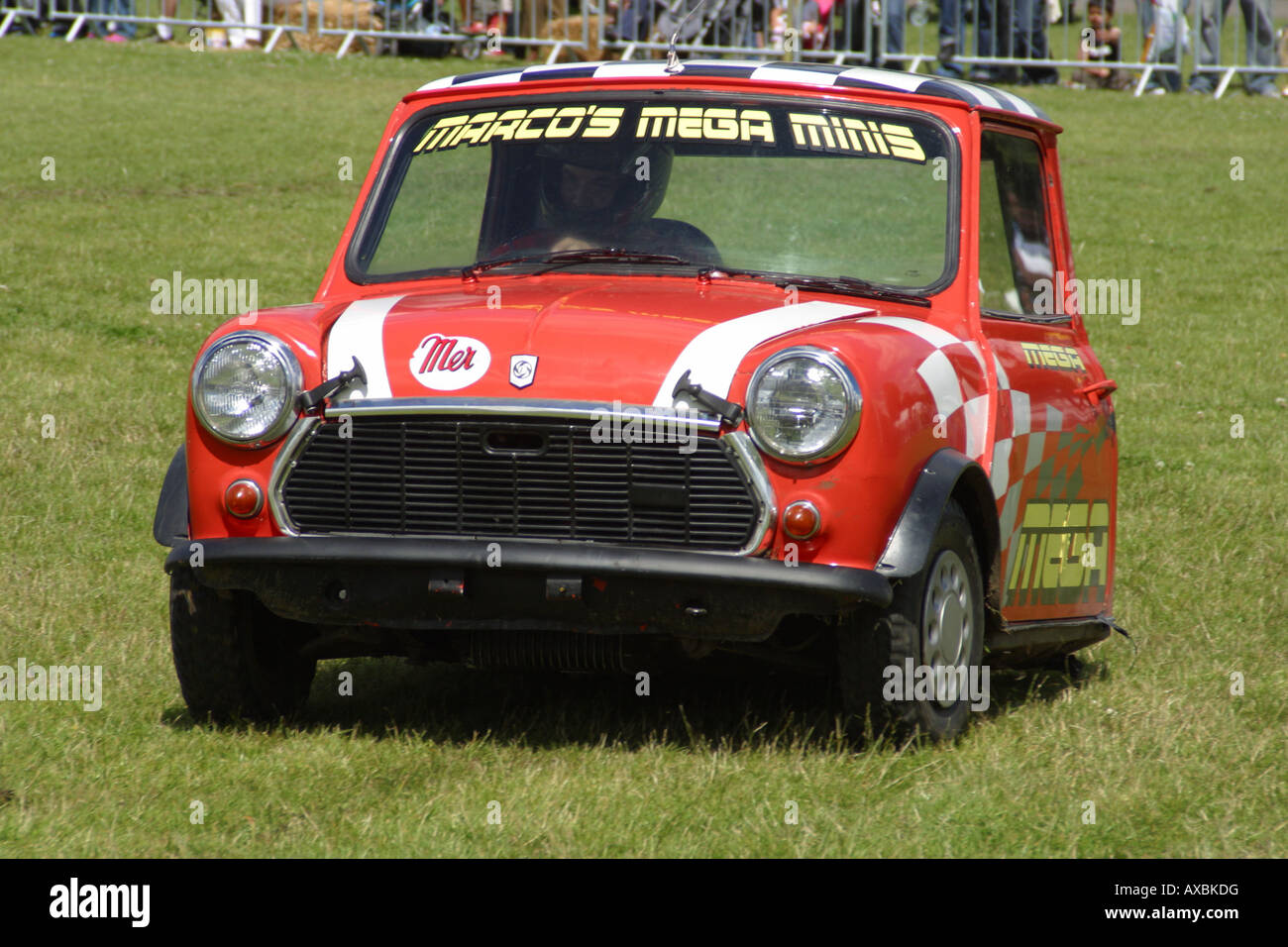 customise mini car display red sawn off front half lambeth country show ...