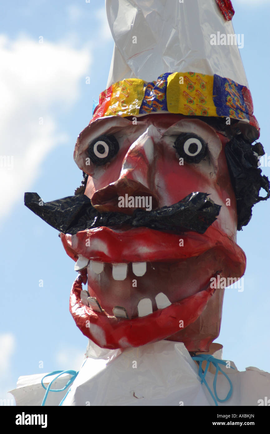 large paper mache effigy model black ethnic parody lambeth country show ...