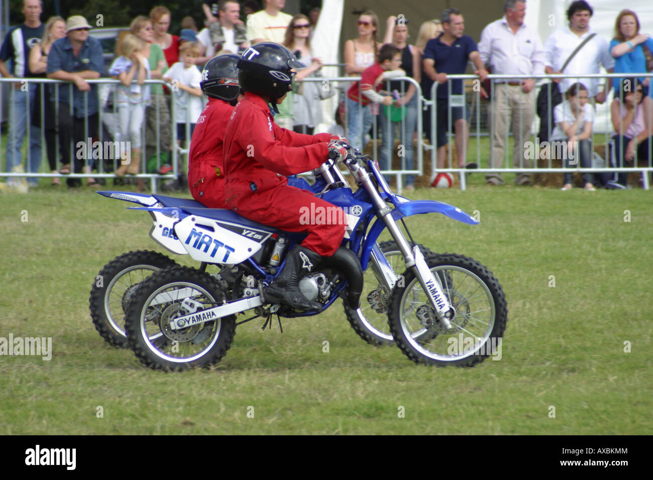junior motor bike riders neck and ready red suits lambeth country show ...