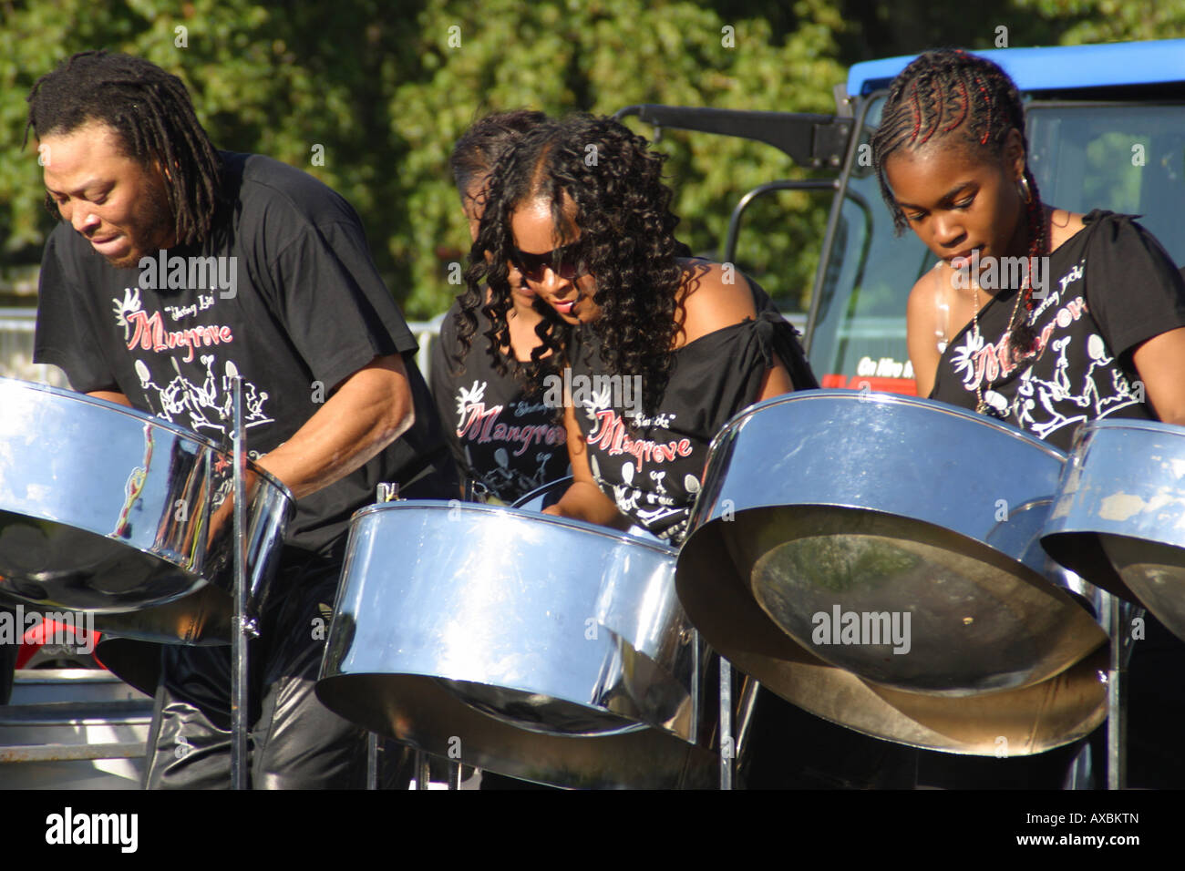 calypso steel band float drummers playing music notting hill carnival ...