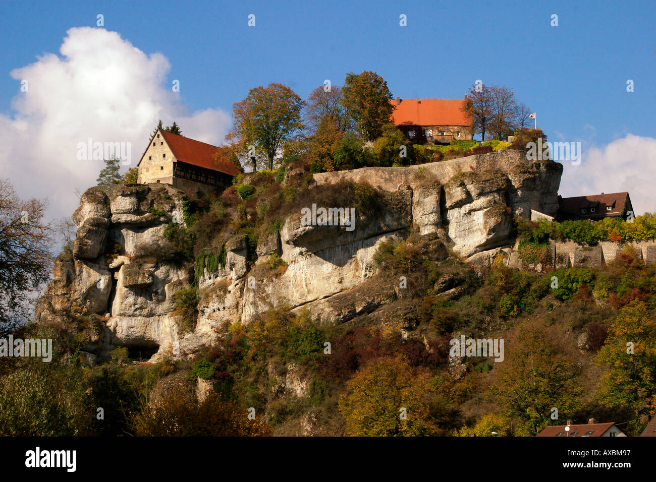 Germany Oberfranken Pottenstein village Stock Photo - Alamy