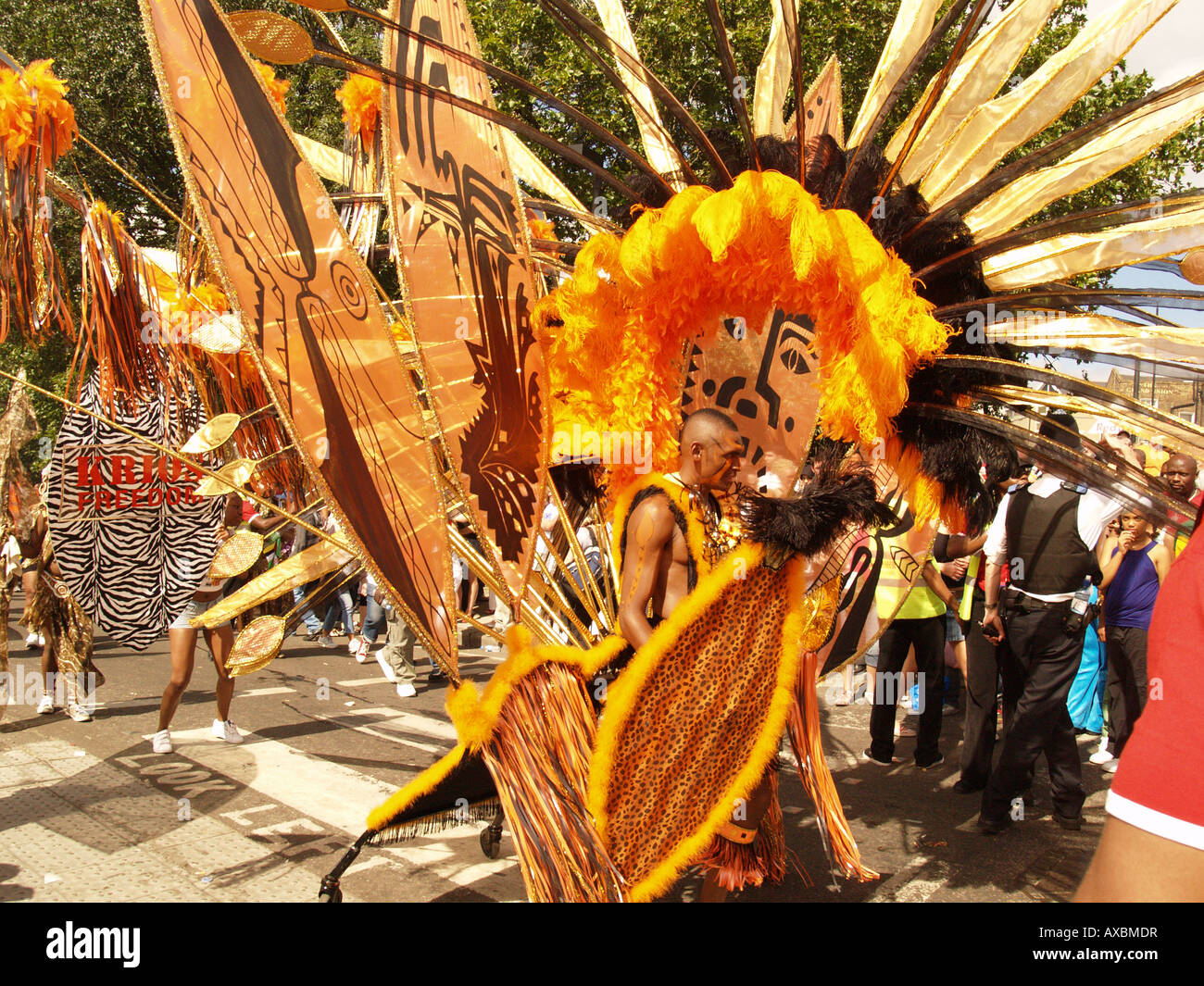 nubian african colourful colour costume dancer notting hill carnival ...