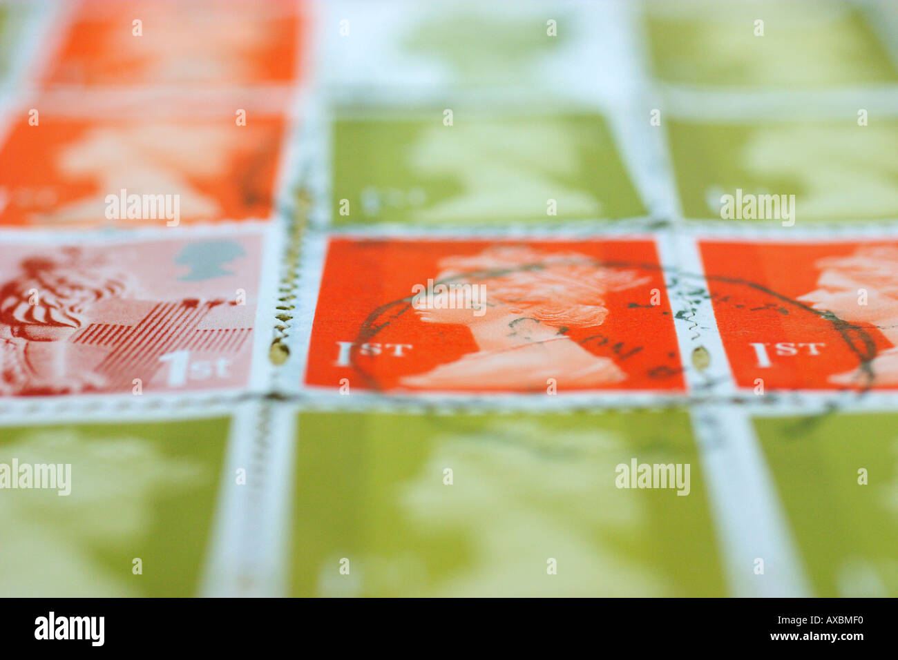 Second Class Stamp Franked High Resolution Stock Photography and Images ...