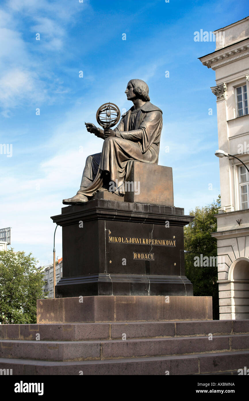 The monument of Nicolaus Copernicus, Warsaw, Poland Stock Photo - Alamy
