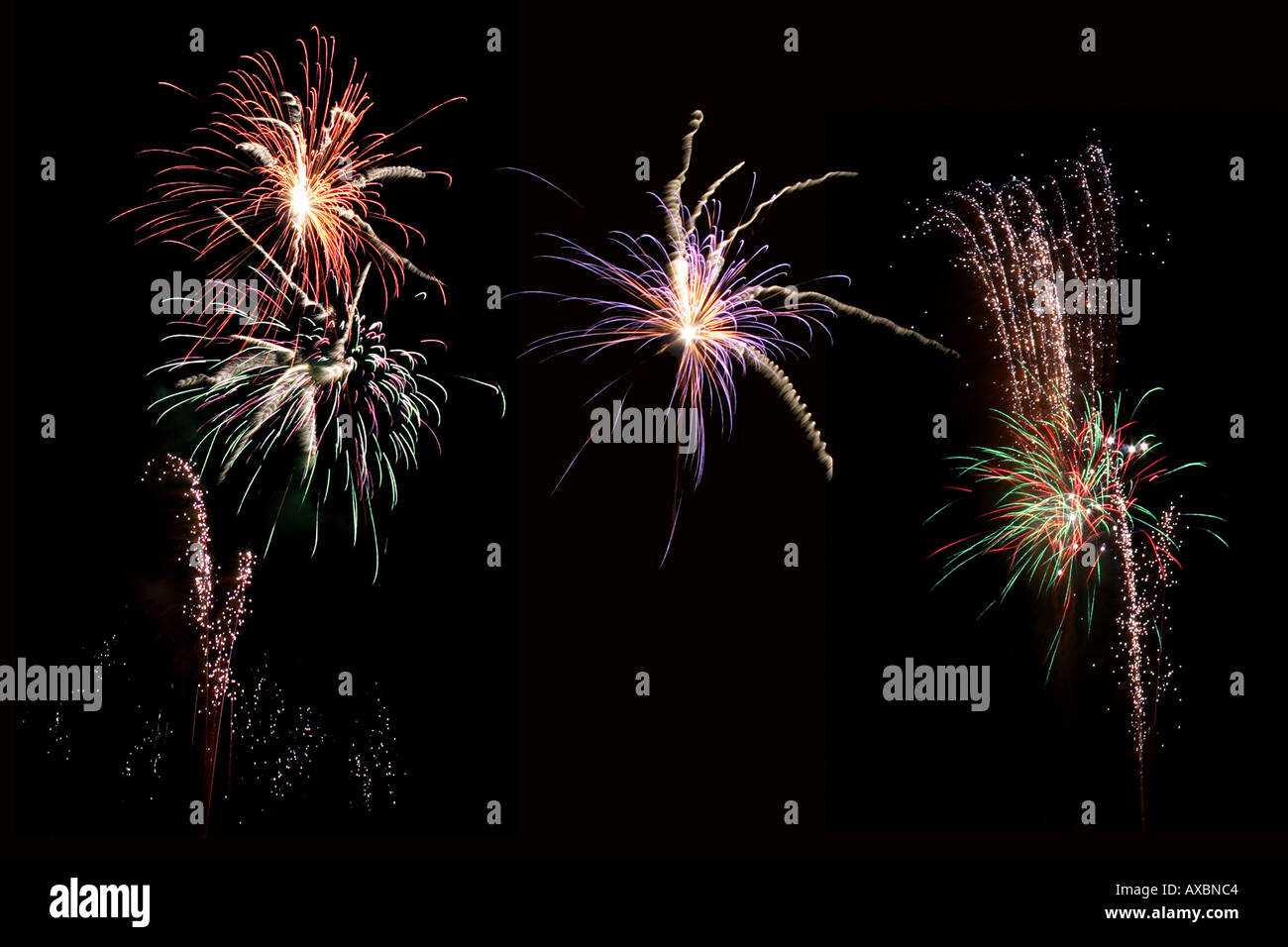 Fireworks montage celebration hi-res stock photography and images - Alamy