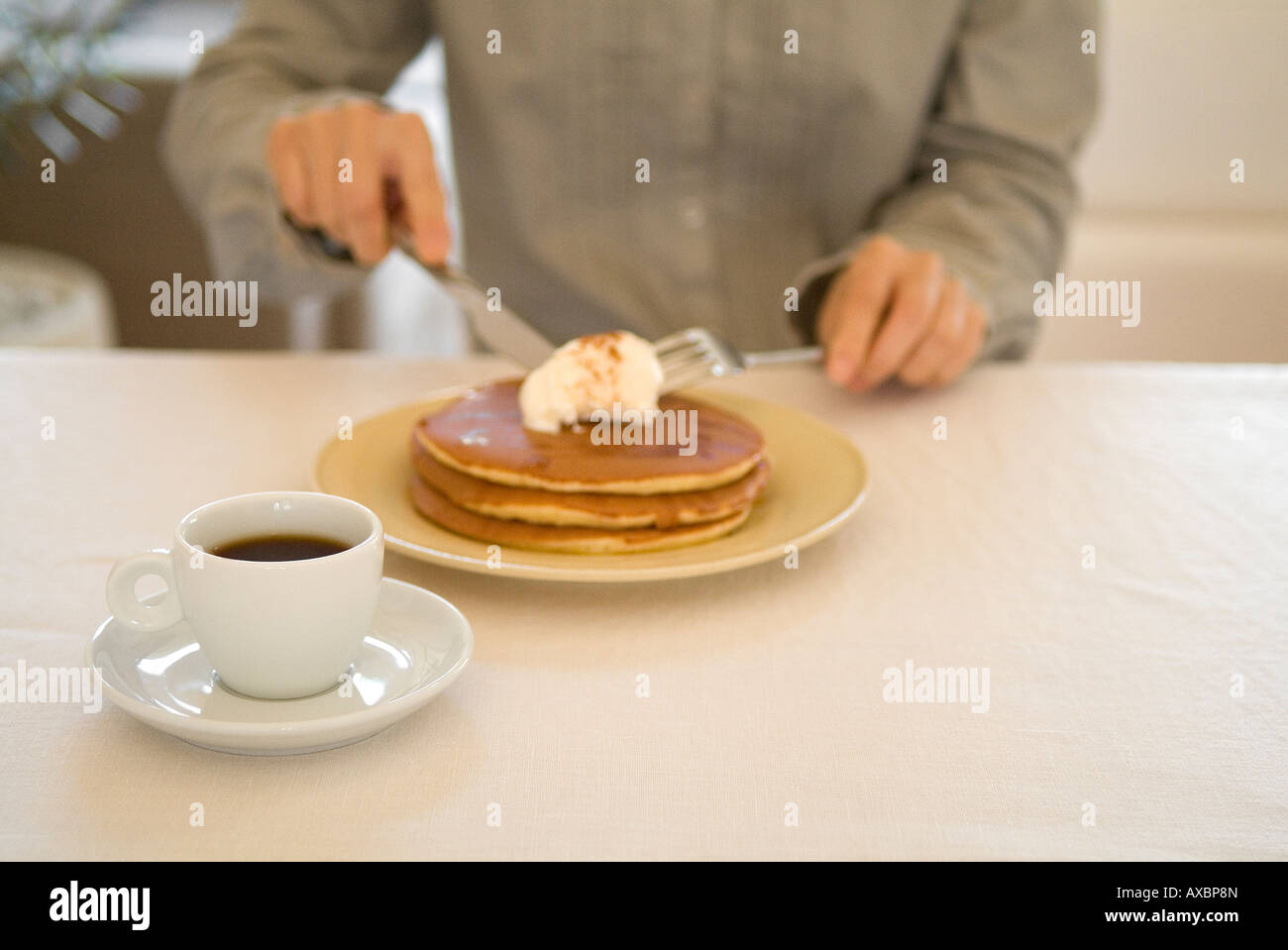 Pancake eating hi-res stock photography and images - Alamy