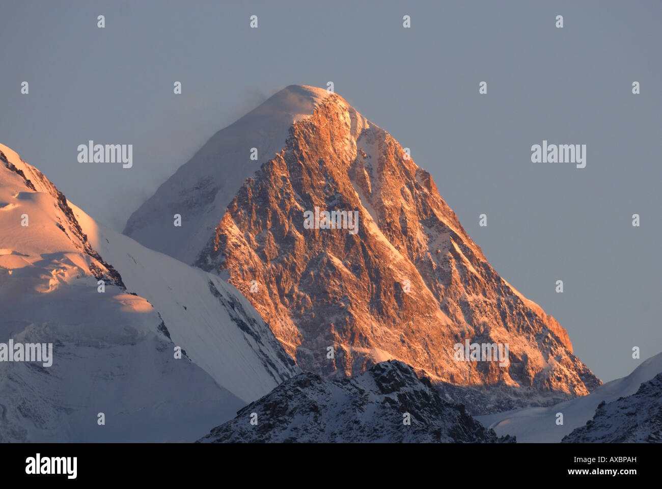 Khan Tengri in the Tienschan Mountains, Kazakhstan, Tienschan, Bayankol ...
