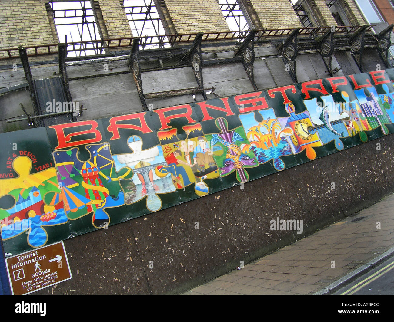 Barnstaple sign Devon England Stock Photo - Alamy